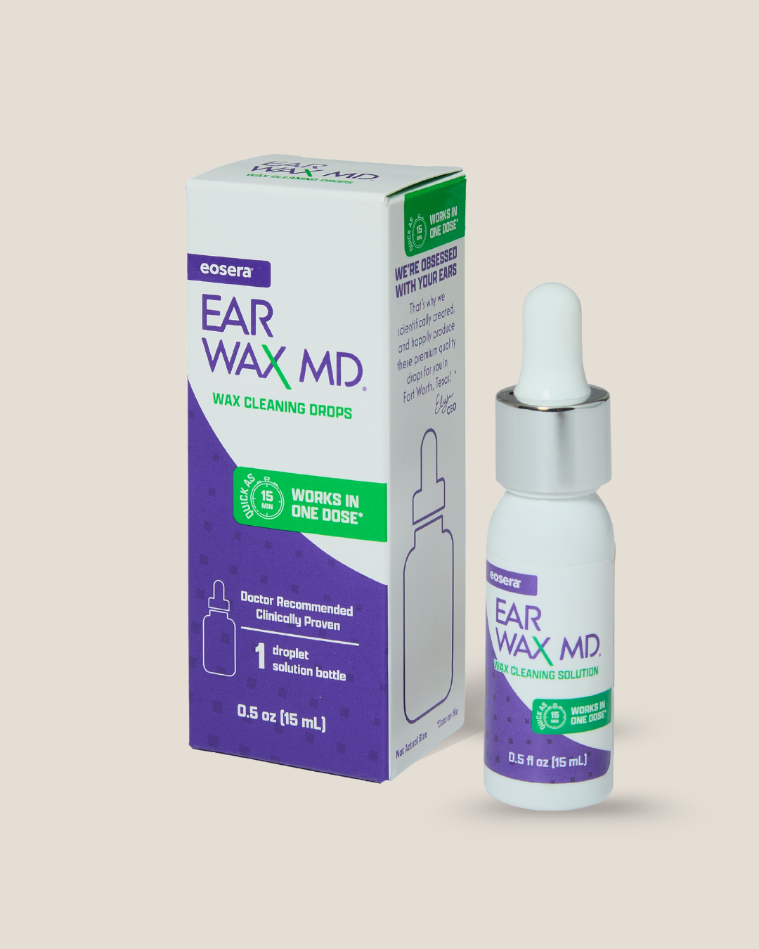 Eosera Ear Wax MD - Wax Cleaning Ear Drops, Earwax Removal, 15mL – eosera®
