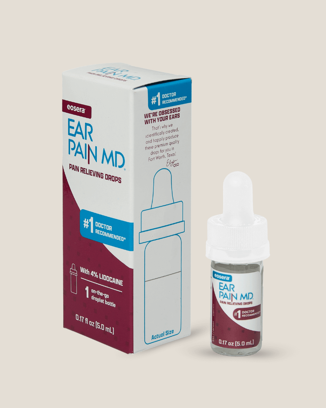 eosera® EAR PAIN MD Pain Relieving Drops with Lidocaine