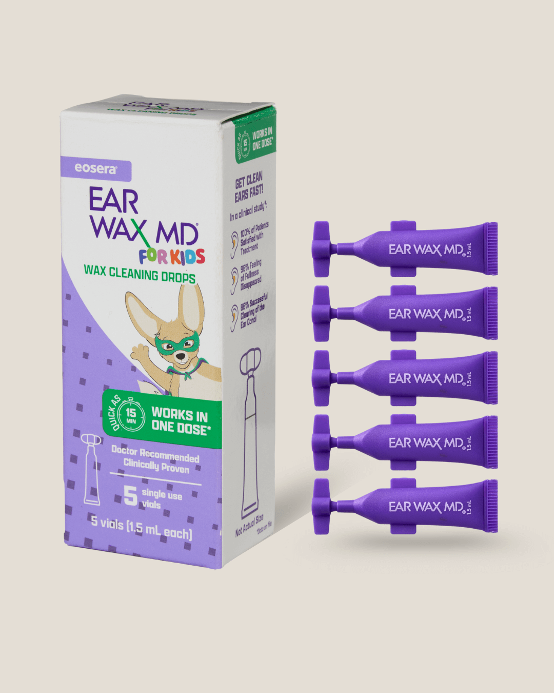 eosera® EAR WAX MD® for Kids- Ear Wax Removal Drops for Kids